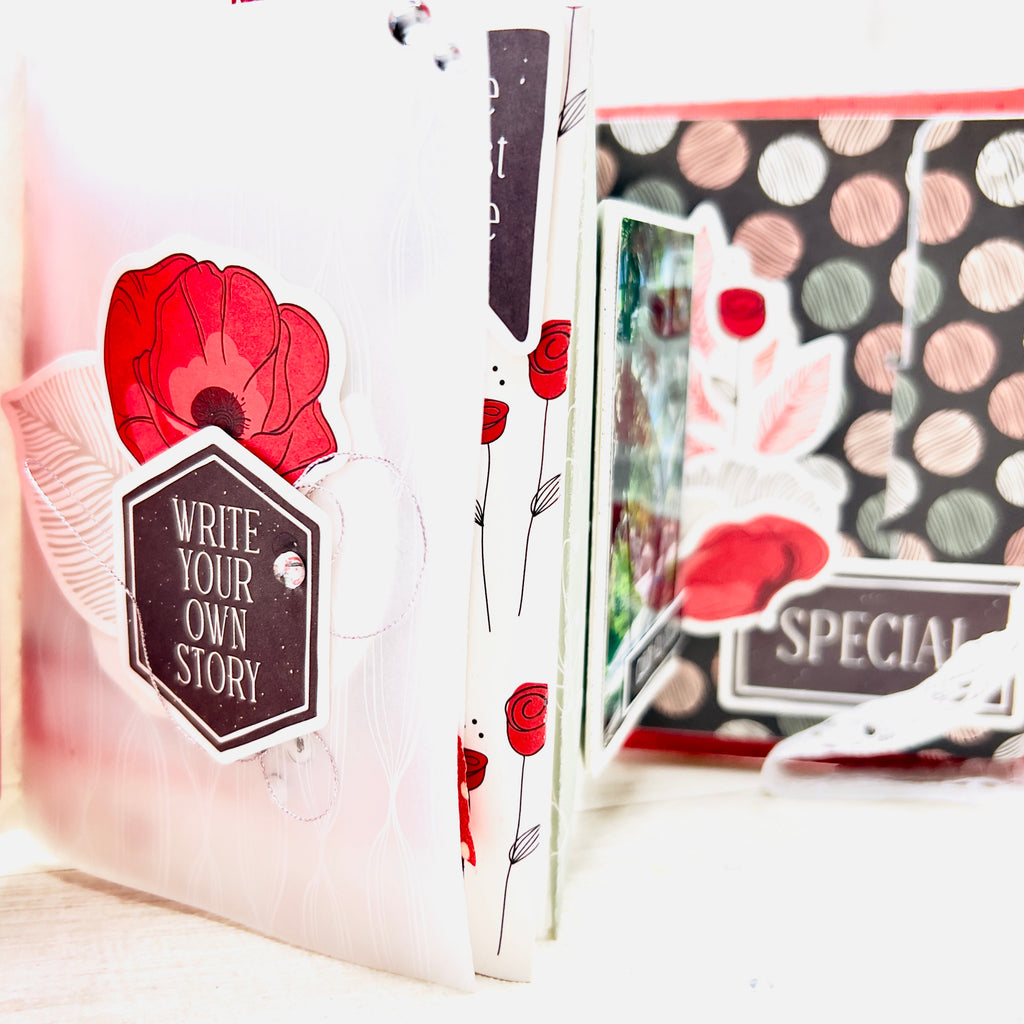 MODASCRAP - VELLUM SPRING POPPIES 01 – ModaScrap